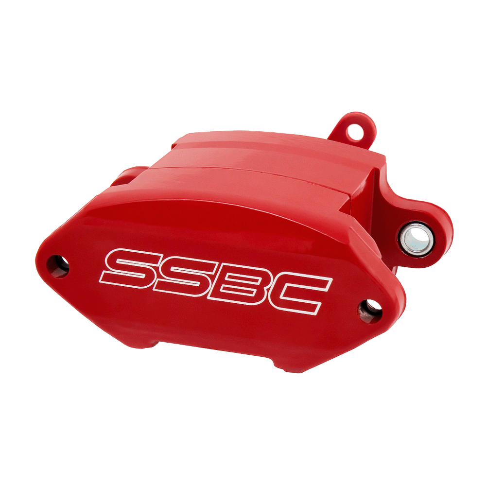American Made Sport R1 Billet Aluminum Rear Drum to Disc Brake Conversion Kit W/Rotors. Red A125 ...