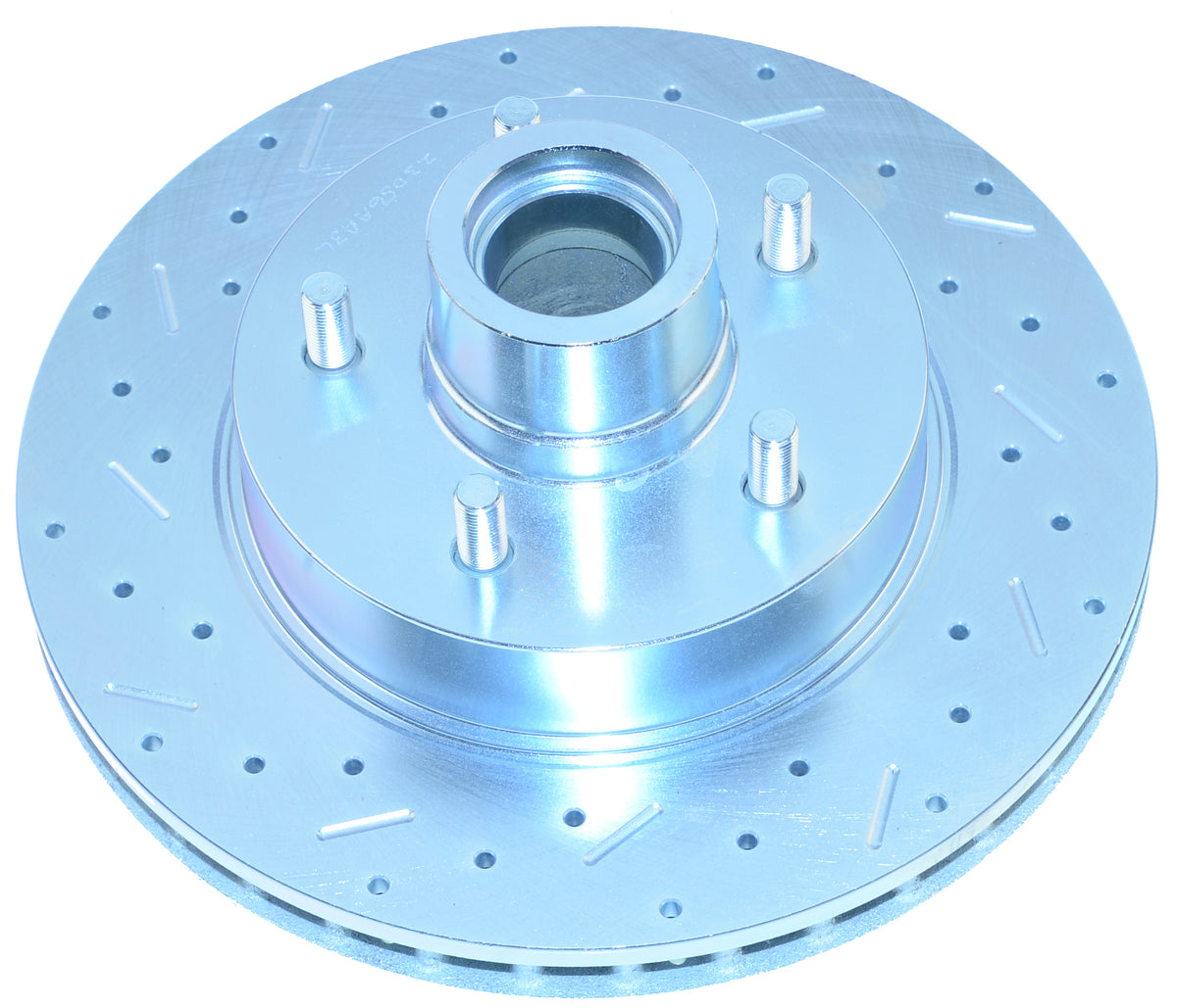 New Performance Front Left Rotor Dimple Drilled, Slotted and Zinc ...