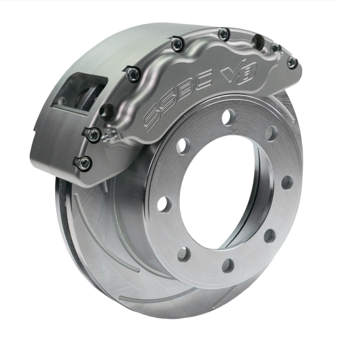 American Made V8-Barbarian 8-Piston Direct Fit Billet Aluminum Rear ...